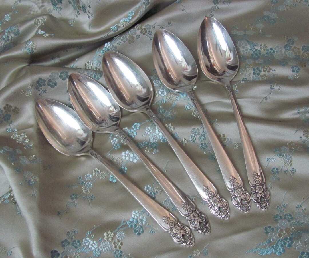 Distinction 1960 - Silver Plate Large Serving Spoon Set of 5 - Prestige ...