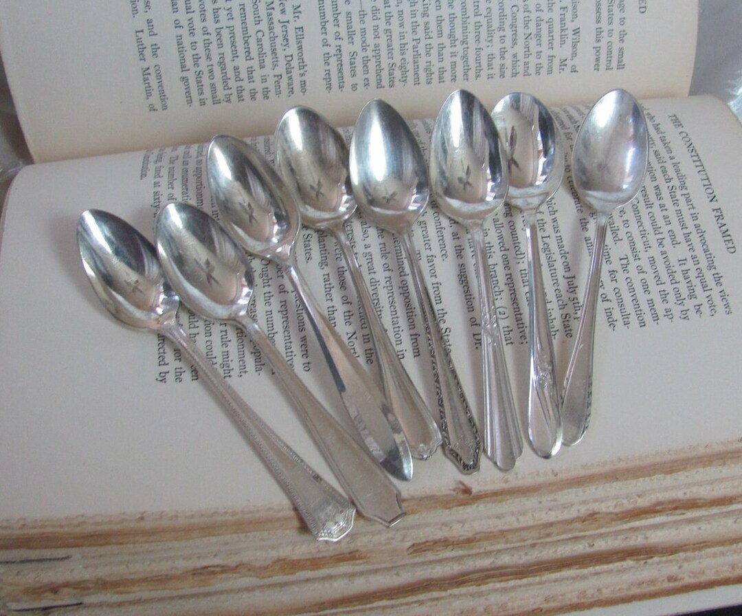 Lot of 8 Antique Small Silver Plate Demitasse Coffee Espresso Cocktail ...
