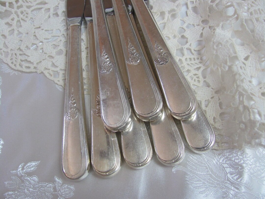 Youth Pattern - Set of 8 Silver Plate Hollow Handle Luncheon Grille ...