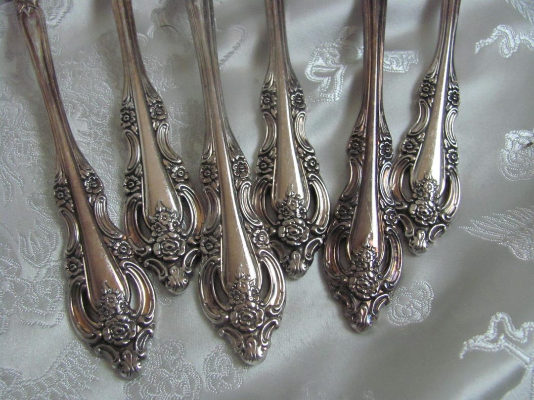 Silver Artistry Pattern // Set of 6 Vintage Silver Plate Tablespoons ...