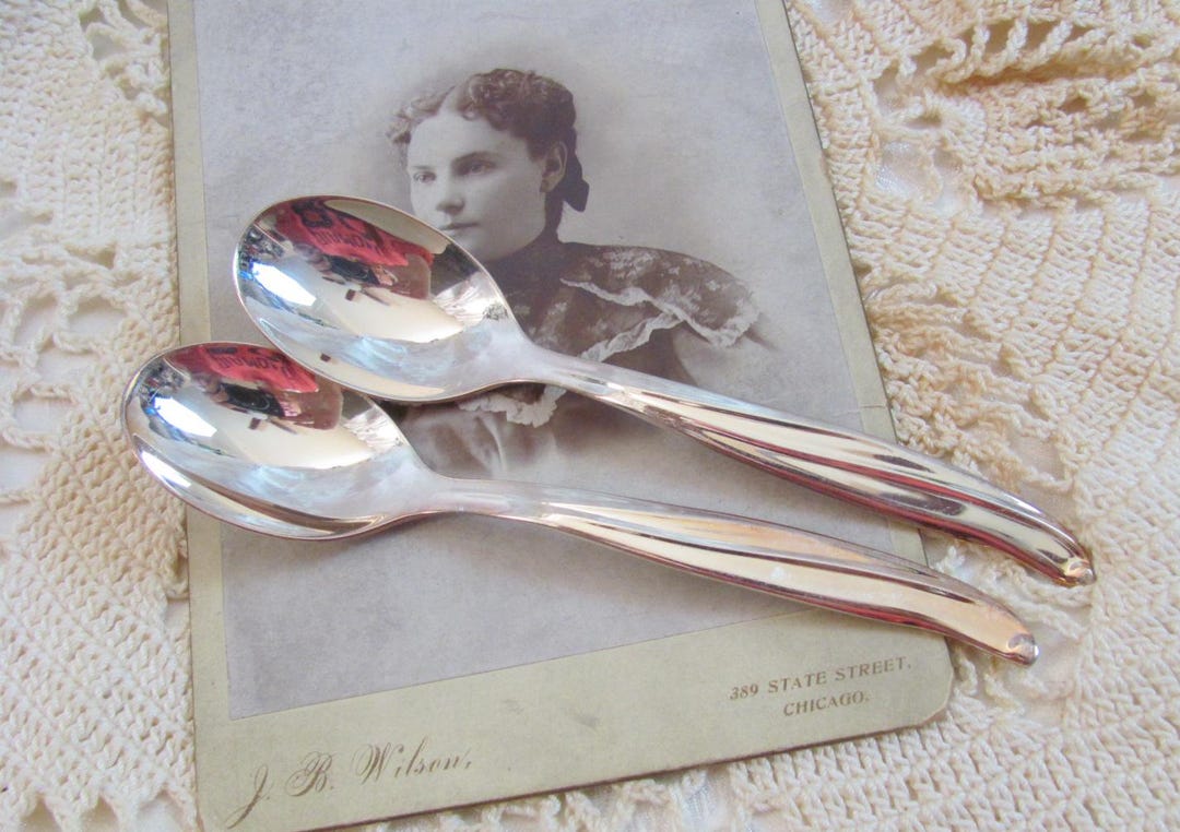 TWA Airlines - Set of 2 Silver Plate Small Teaspoons Spoons ...