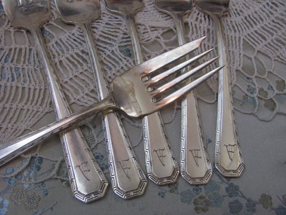Athena 1916 Set of 6 Vintage Silver Plate Pastry Dessert - Etsy