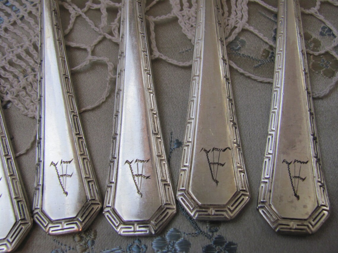 Athena 1916 Set of 6 Vintage Silver Plate Pastry Dessert - Etsy