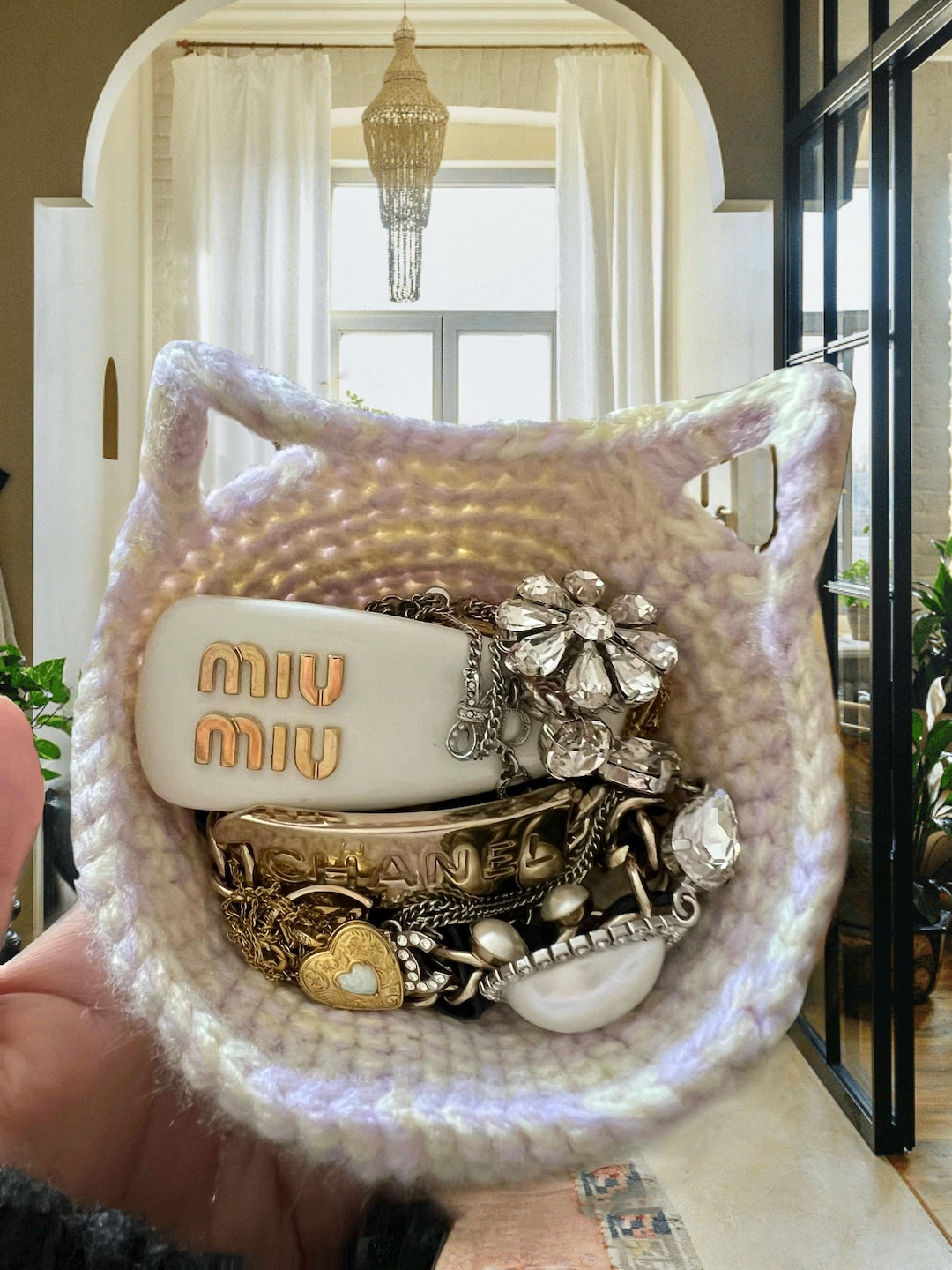 Crochet Cat Ear Bowl Pattern Pdf/cute Storage Tray for Jewelry ...