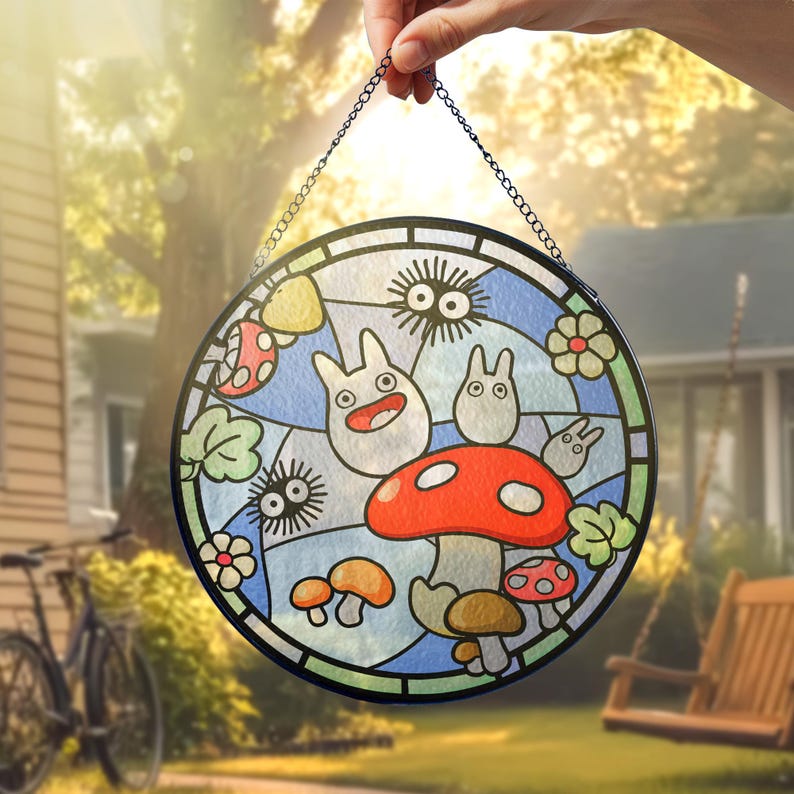 Soot Sprites & Forest Spirit Stained Glass – Studio Ghibli Art ...