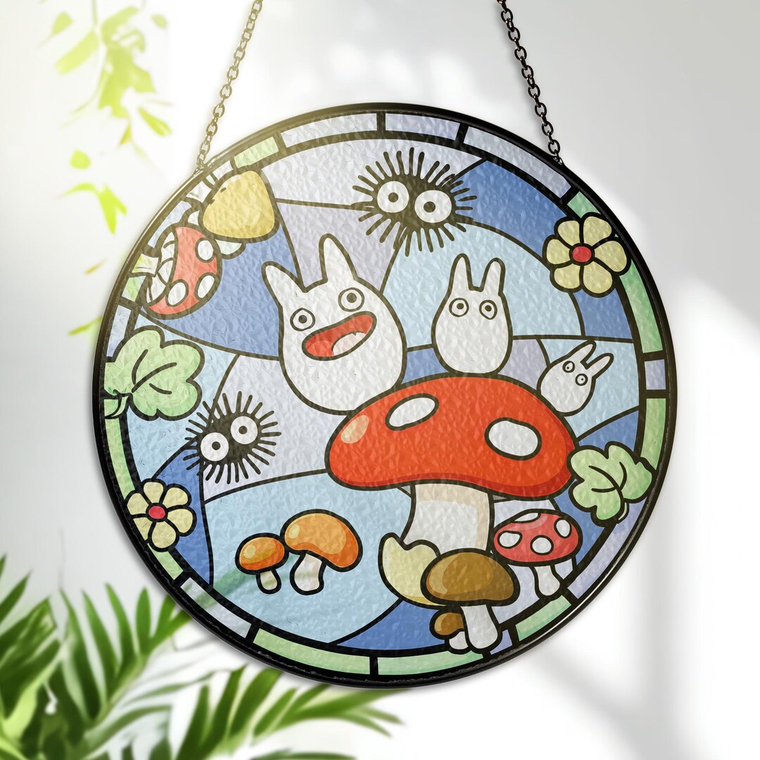 Soot Sprites & Forest Spirit Stained Glass – Studio Ghibli Art ...