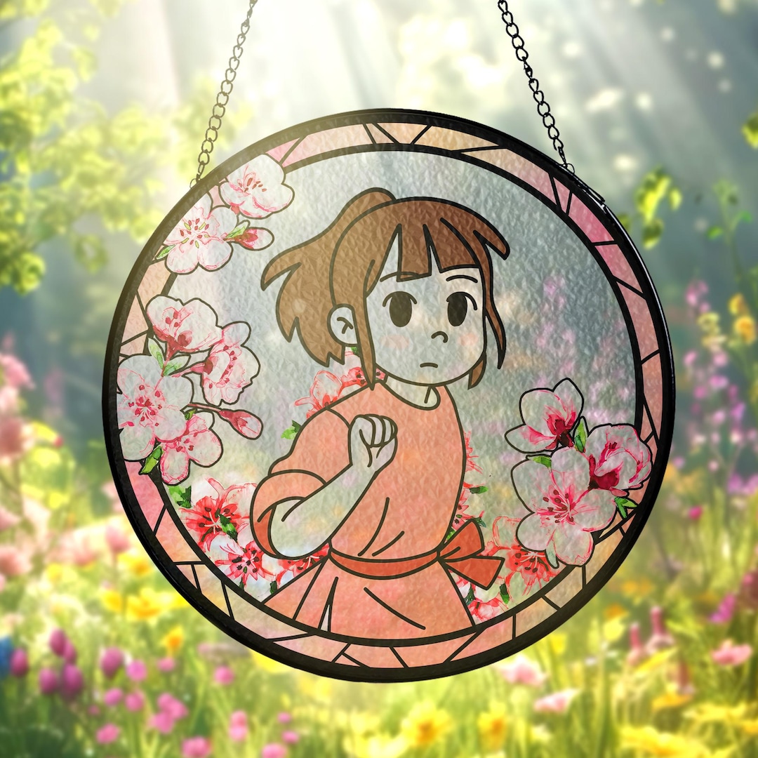 Chihiro Stained Glass – Anime Window Hanging – Printed Decor ...