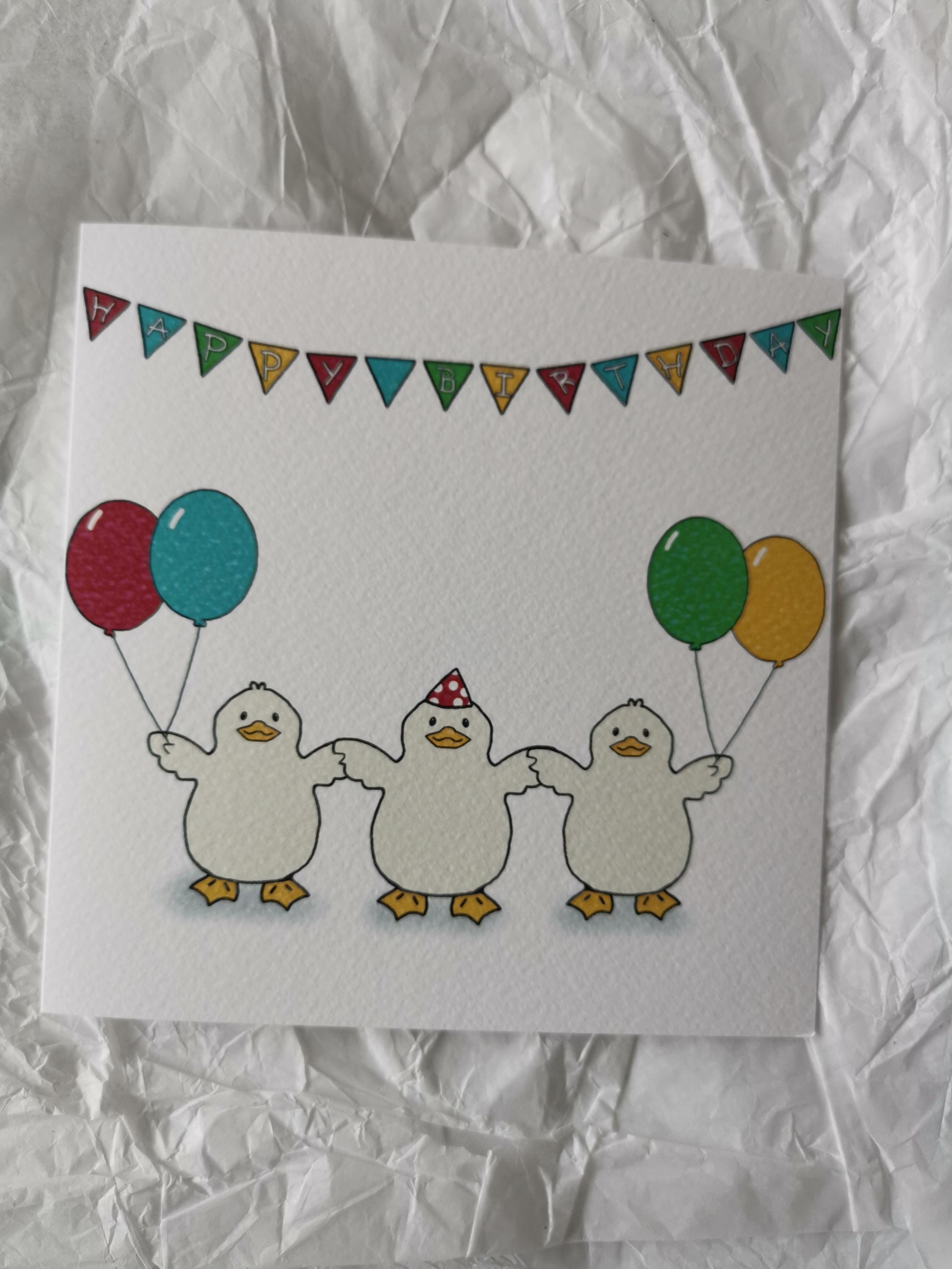Ducks, Birthday Card, Greeting Card - Etsy