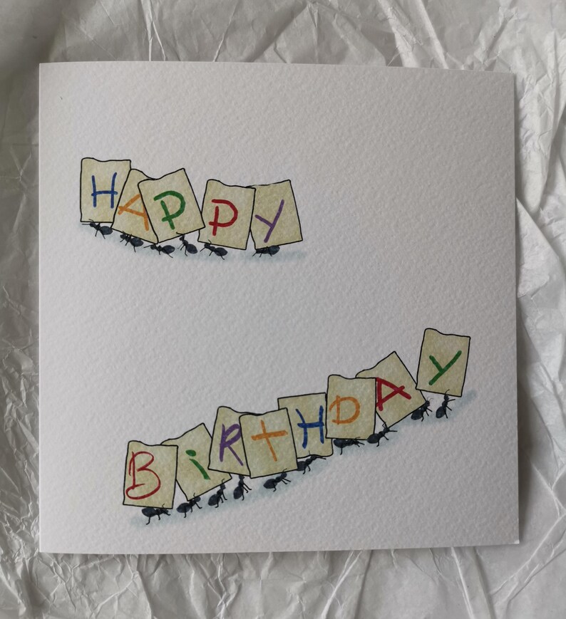 Ants, Birthday Card - Etsy