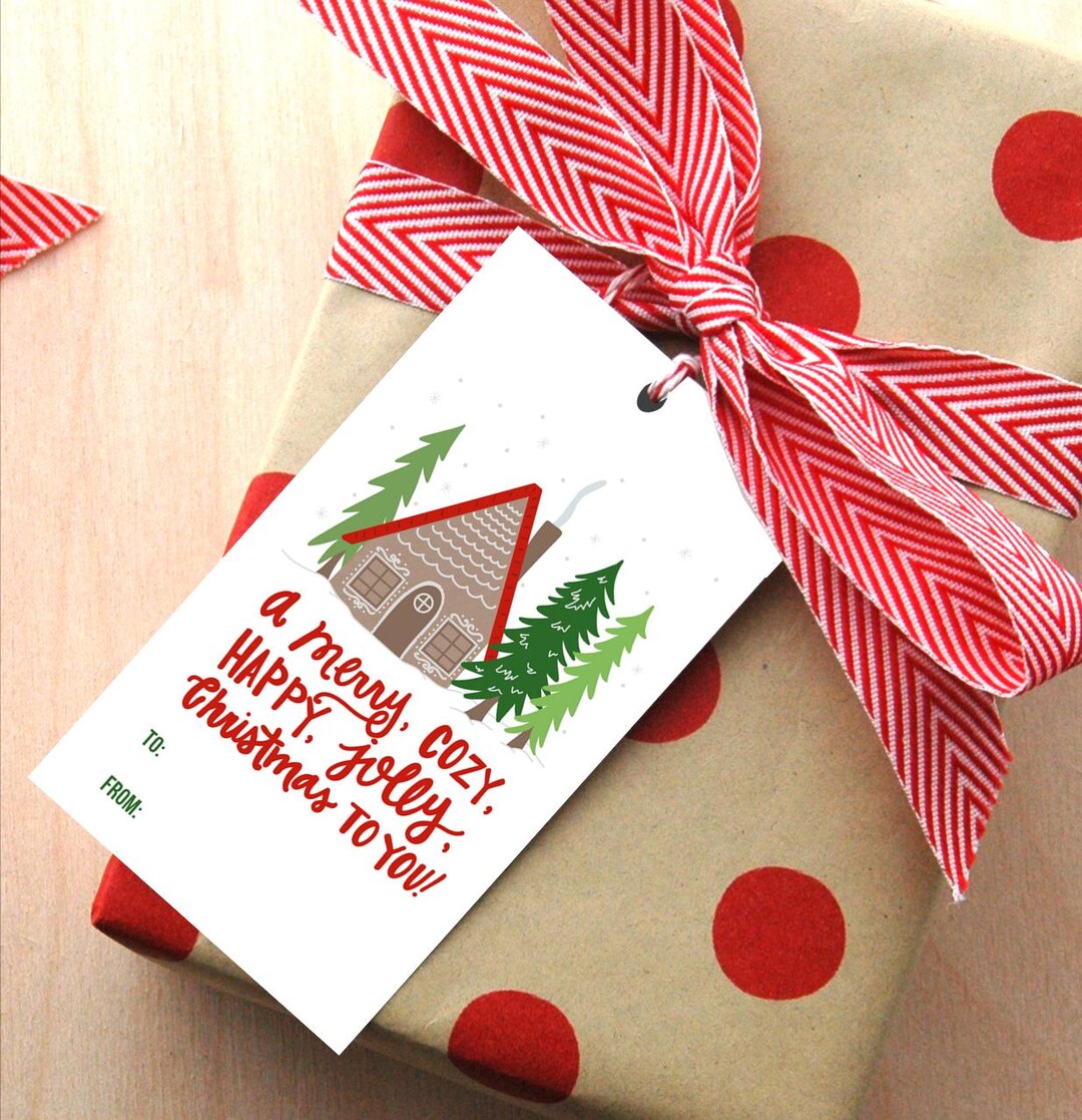Cozy Cabin Gift Tags- Gift Tags With Twine Ties - Etsy