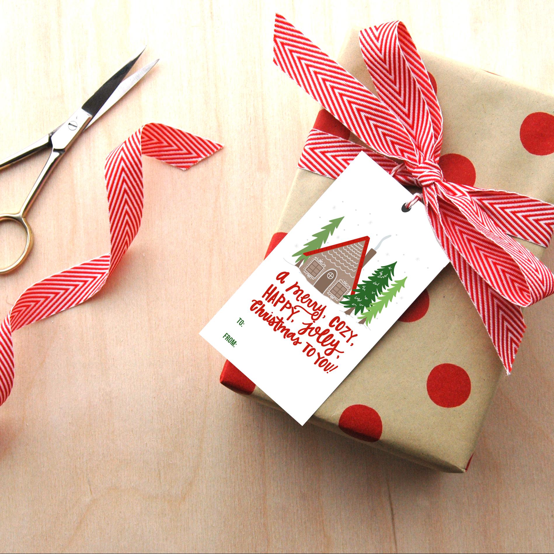 Cozy Cabin Gift Tags- Gift Tags With Twine Ties - Etsy
