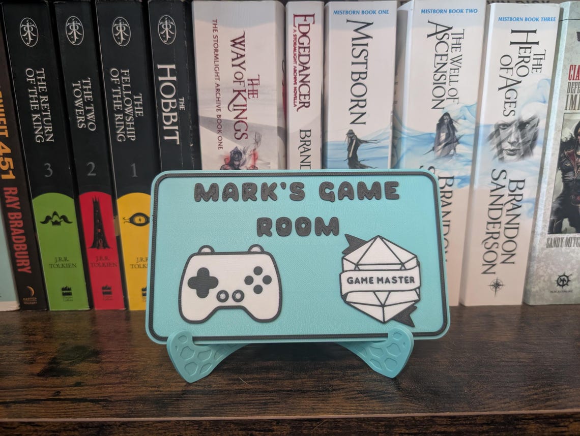 Custom 3D Printed Games Room Sign - Etsy