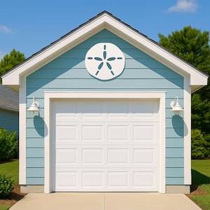 Weatherproof Sand Dollar Wall Art, Coastal Beach House Outdoor Decor ...