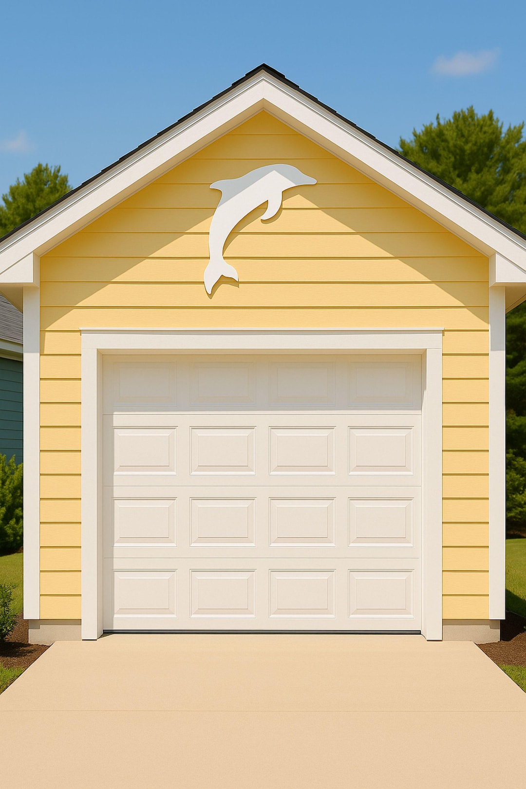 Dolphin Wall Decor, Coastal Beach House Sign, Outdoor PVC Nautical Art ...