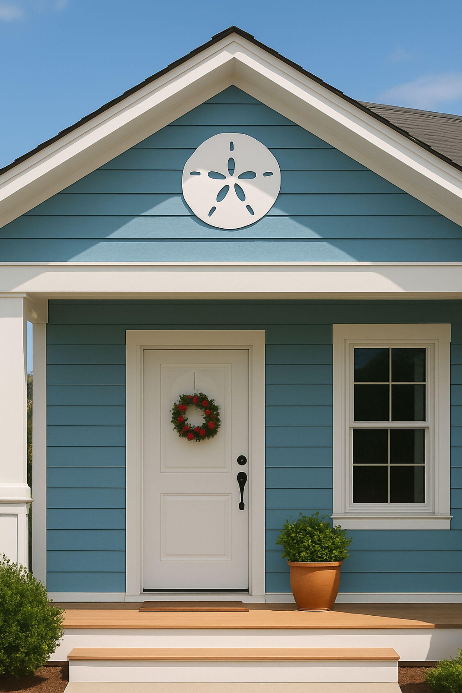 Weatherproof Sand Dollar Wall Art, Coastal Beach House Outdoor Decor ...