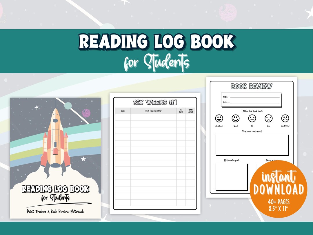 Printable Student Reading Log | Track Books, Reviews, and Goals ...