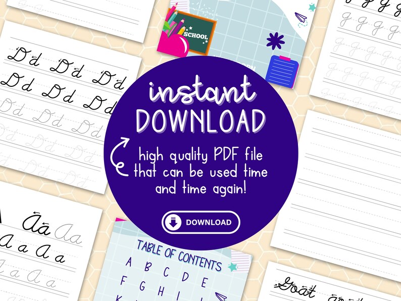 Cursive Handwriting Workbook for Kids | 160 Pages | Alphabet Practice ...