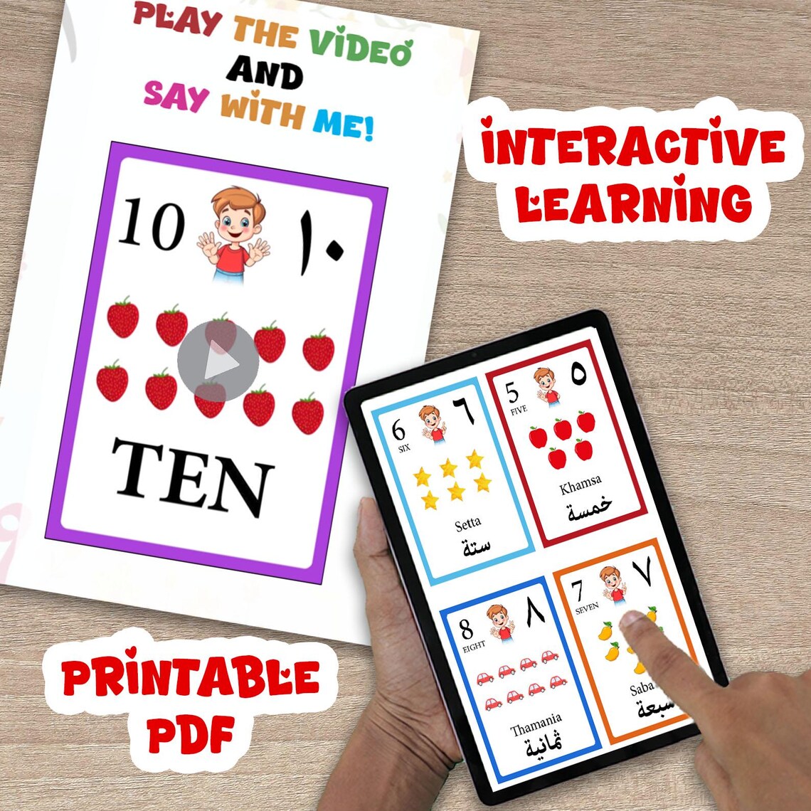 Arabic Numbers for Kids – Learn Numbers 1 to 10 in Arabic | Digital ...