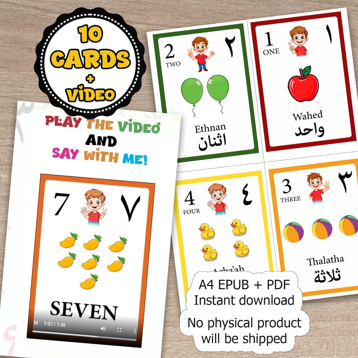 Arabic Numbers for Kids – Learn Numbers 1 to 10 in Arabic | Digital ...