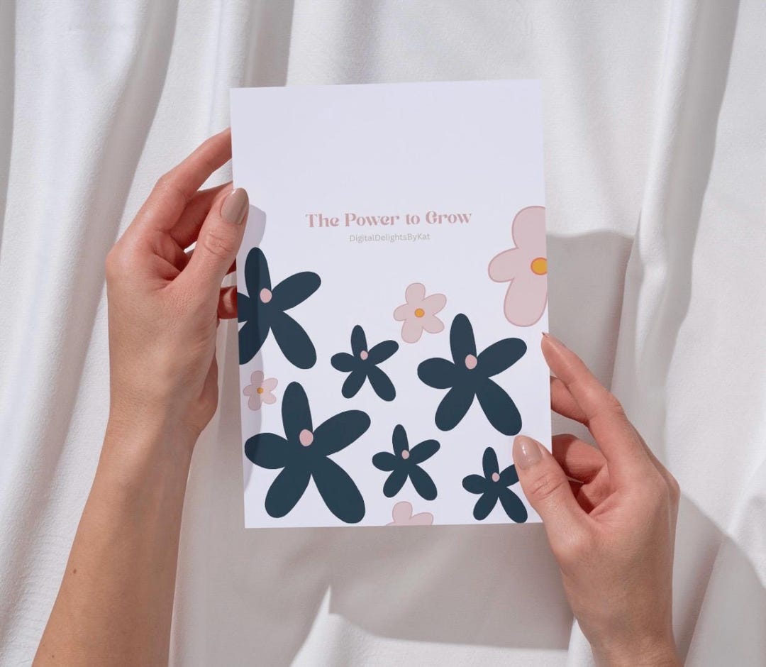 Power to Grow Floral Poster - Etsy