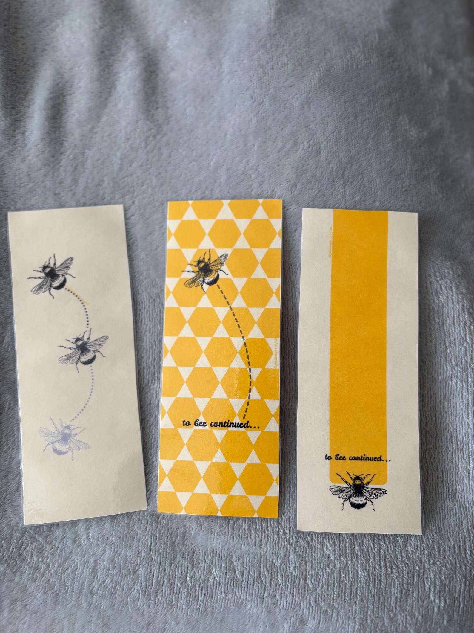 Bumble Bee Bookmarks | to Bee Continued Bookmark | Handmade | Book ...