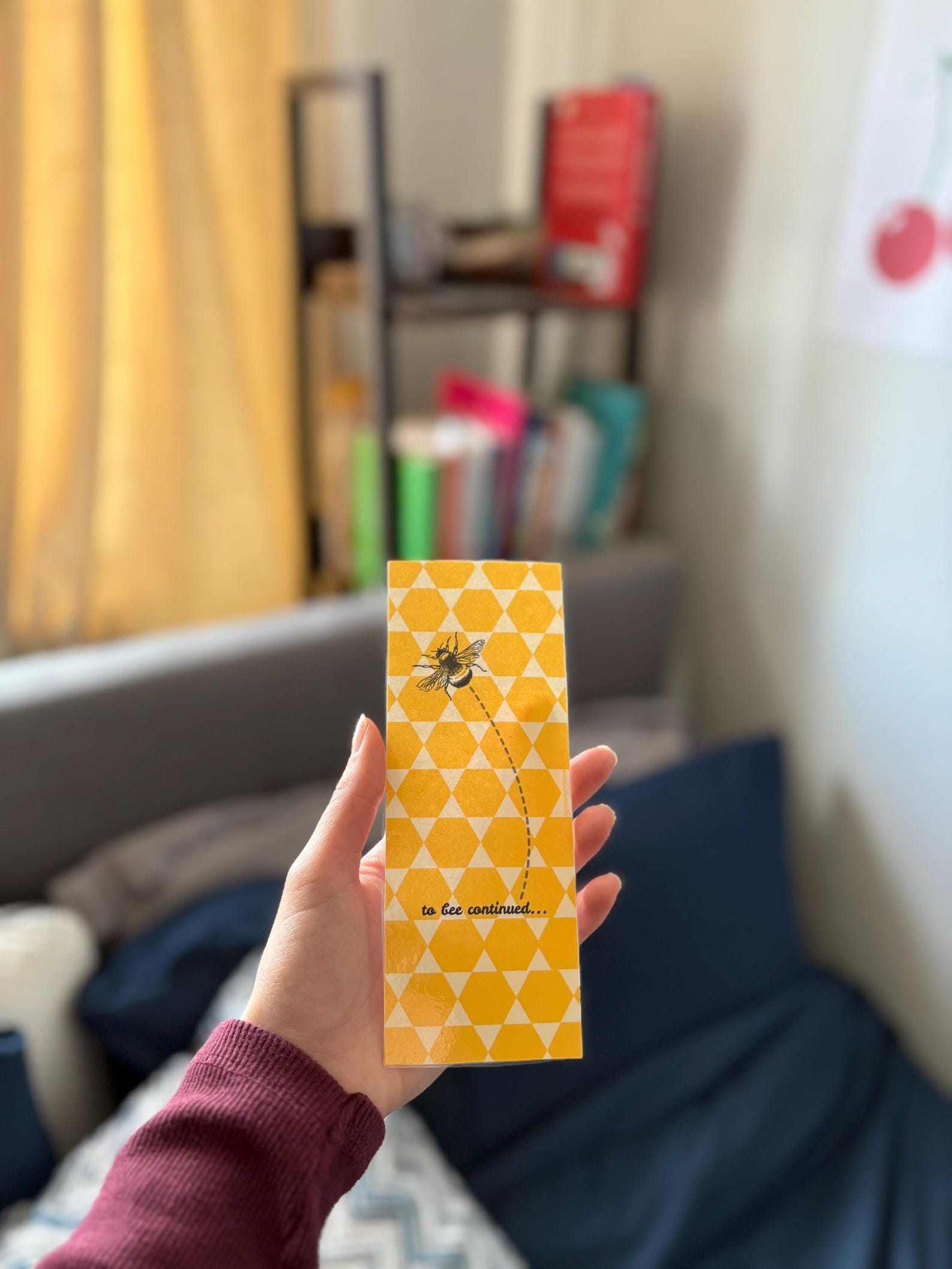 Bumble Bee Bookmarks | to Bee Continued Bookmark | Handmade | Book ...