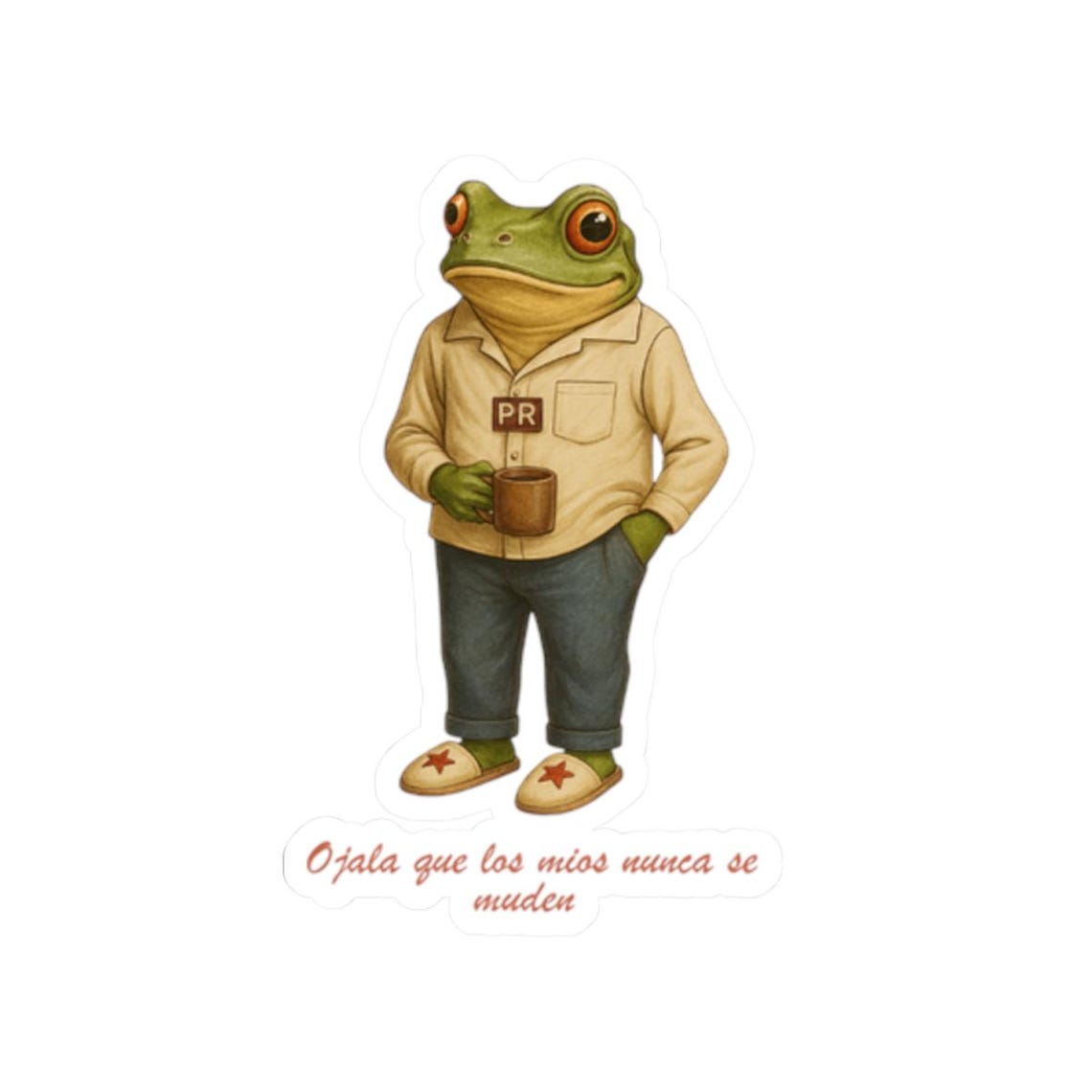 Sapo Concho Puerto Rico Vinyl Sticker | Ojalá Que Los Míos Nunca Se ...