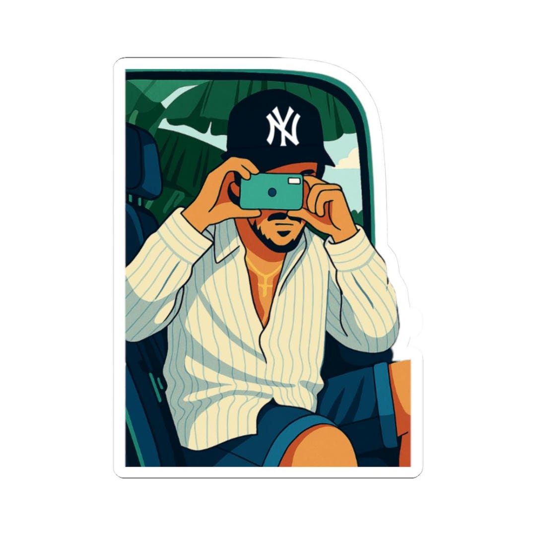 Bad Bunny Vinyl Sticker | Debí Tirar Más Fotos Tourist Sticker, Puerto ...