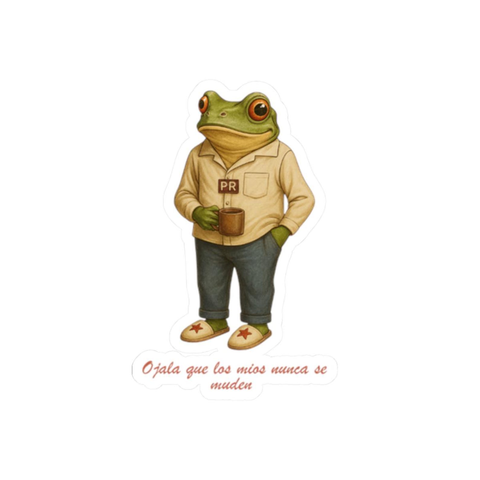 Sapo Concho Puerto Rico Vinyl Sticker | Ojalá Que Los Míos Nunca Se ...