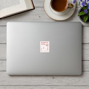 Puerto Rico Stamp Vinyl Sticker: Bad Bunny Inspired Tropical Decal - Etsy