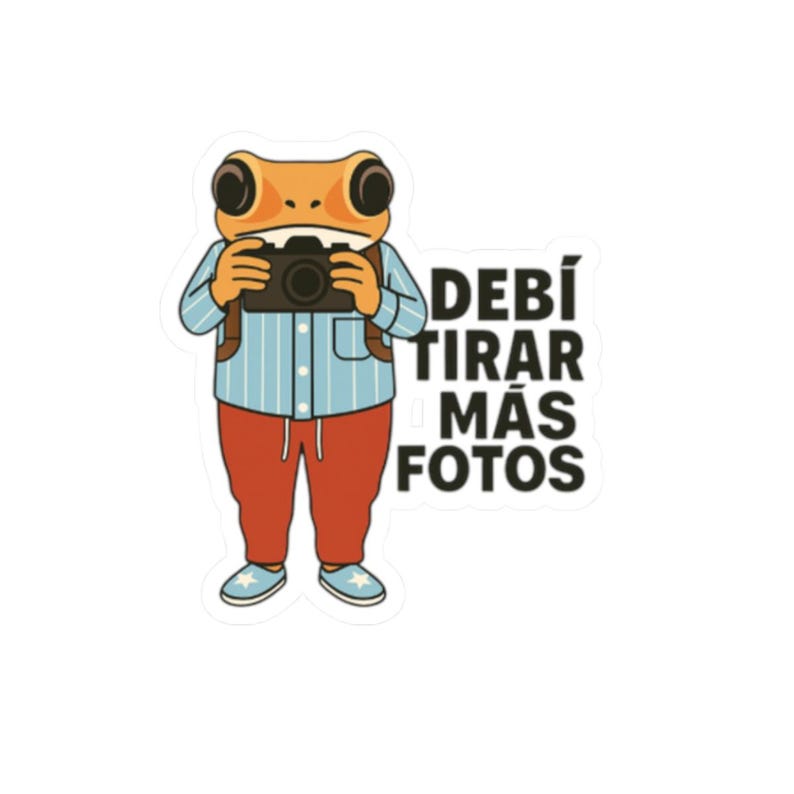 Debí Tirar Más Fotos Vinyl Sticker | Bad Bunny Frog Sticker, Puerto ...