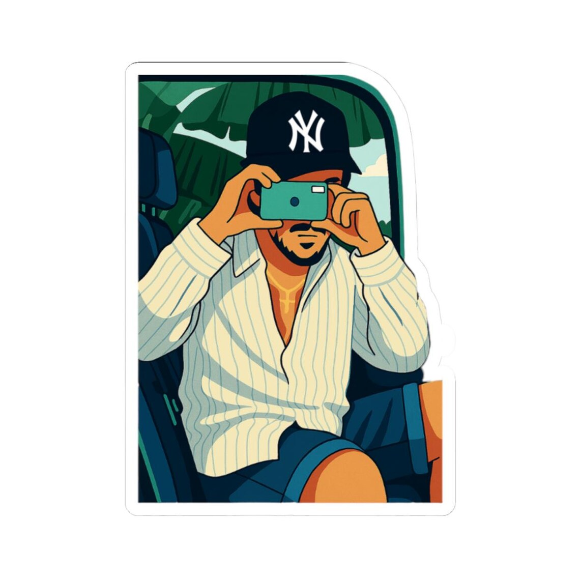 Bad Bunny Vinyl Sticker | Debí Tirar Más Fotos Tourist Sticker, Puerto ...