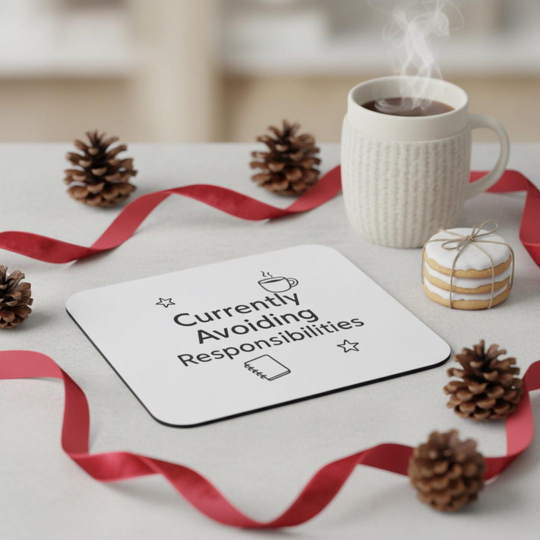 Currently Avoiding Responsibilities Mouse Pad | Funny Custom Desk ...