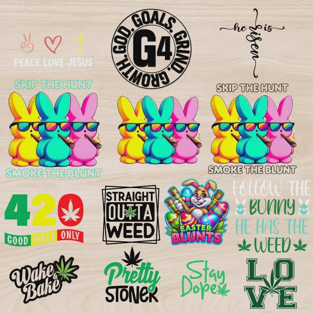 Peeps Png, Marijuana Png, Easter Png, Easter Stoner Png, Easter Weed ...