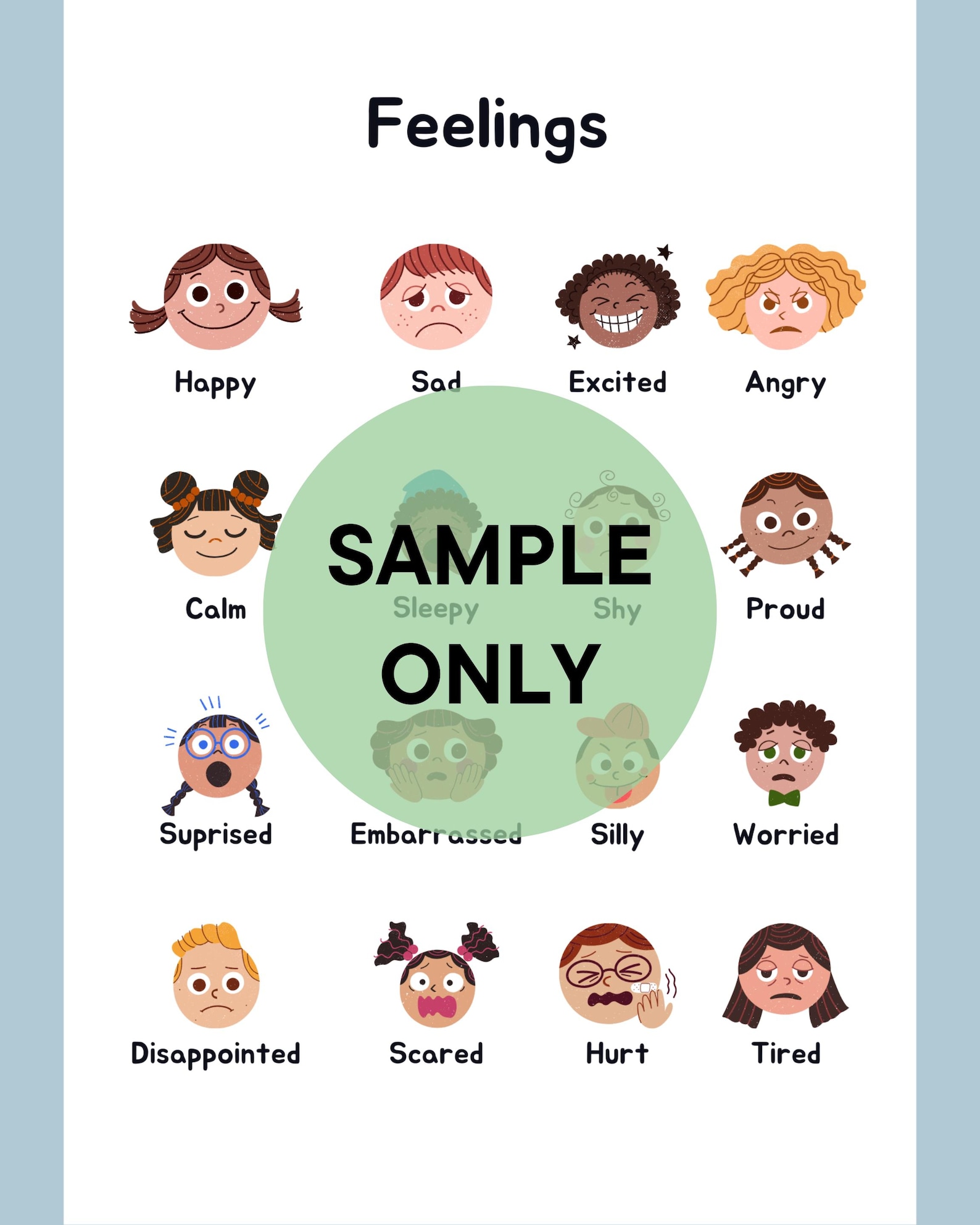 Emotion & Coping Skills Charts for Children | Asd-friendly Visual Tools ...