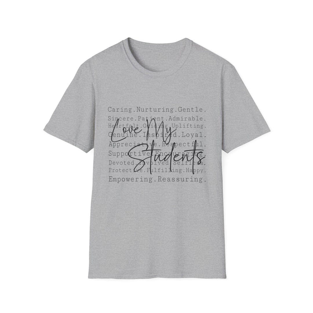 Empowering Educator T-shirt: Love My Students Graphic Tee - Etsy
