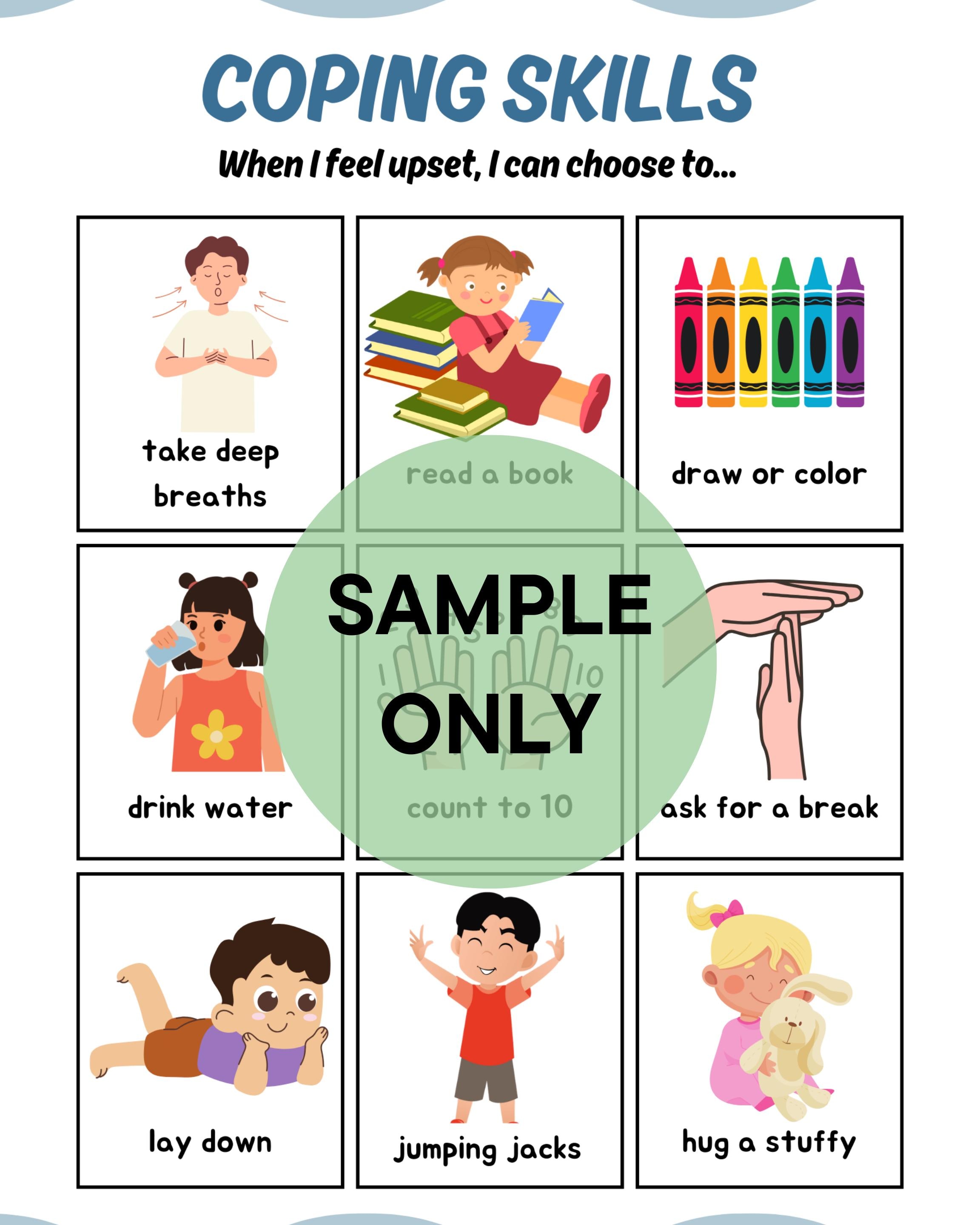 Emotion & Coping Skills Charts for Children | Asd-friendly Visual Tools ...