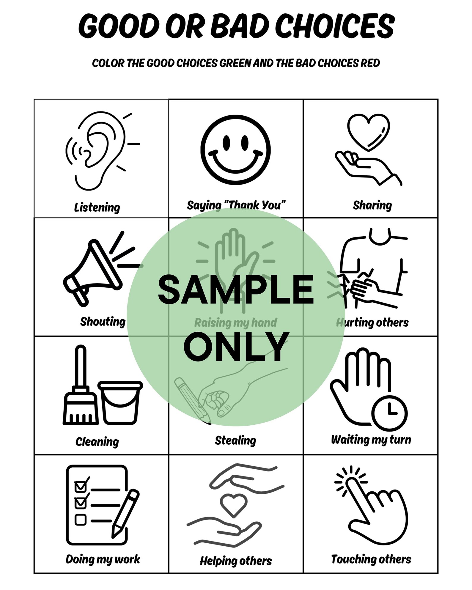 Emotion & Coping Skills Charts for Children | Asd-friendly Visual Tools ...