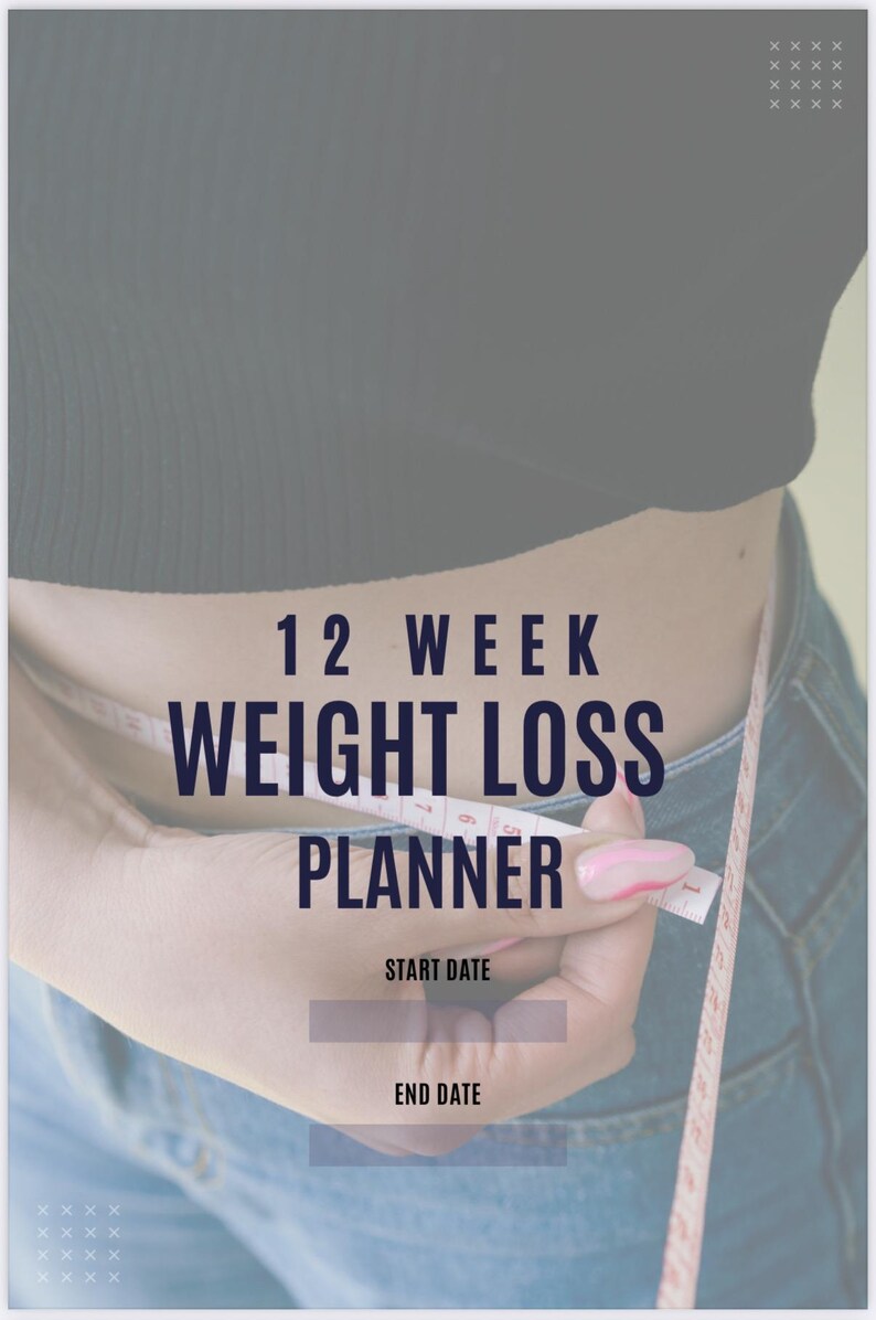 12 Week Weight Loss Planner - Etsy