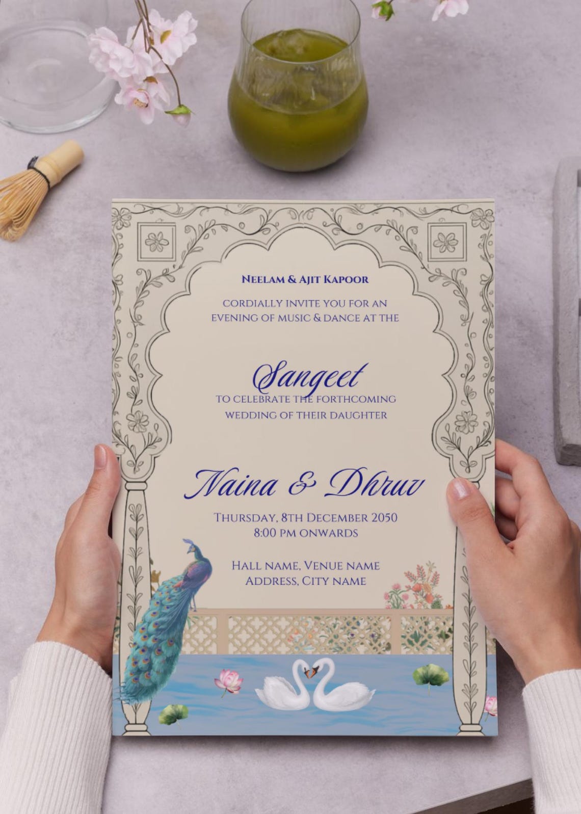 Indian Wedding Invites | Custom Signs & Invites | Anand Karaj, Rokha ...