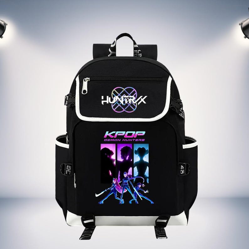 Kpop Demon Hunters Backpack for Girl Boy Student Teenager Rucksack ...