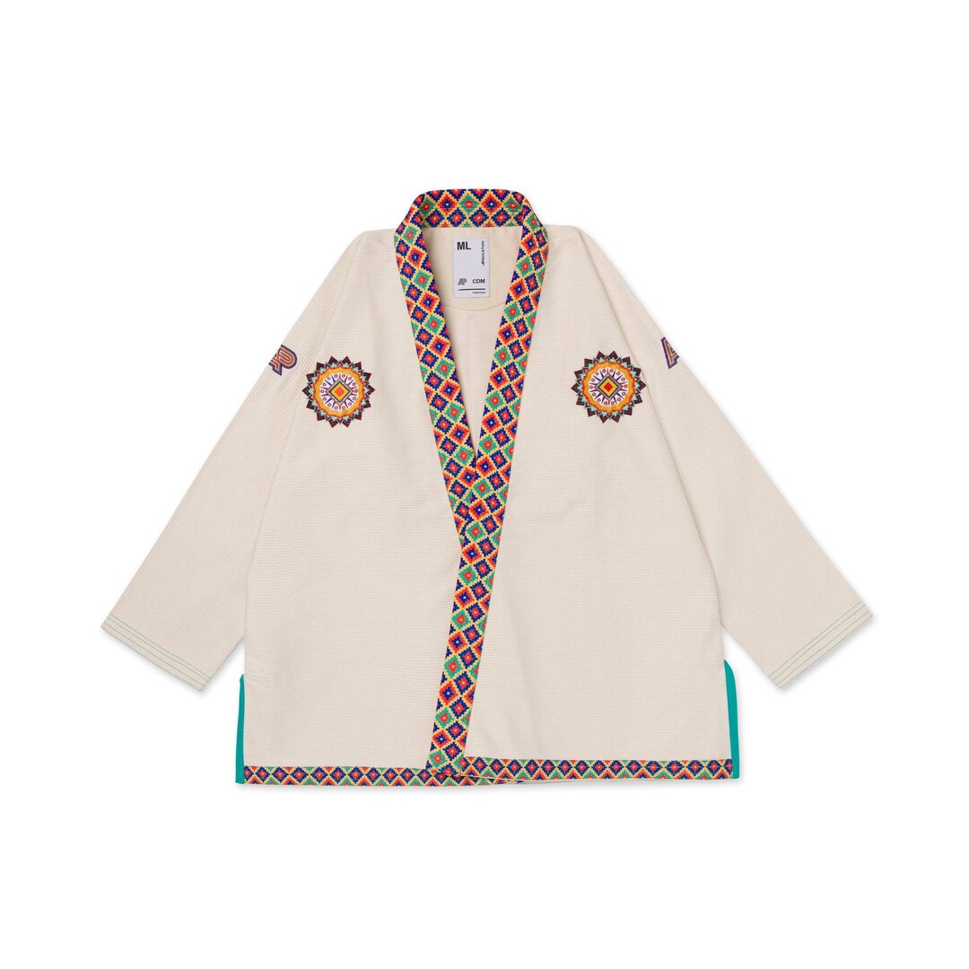 Albino and Preto CDM BJJ Gi Kimono: Unbleached Jiujitsu Suit With Bag ...