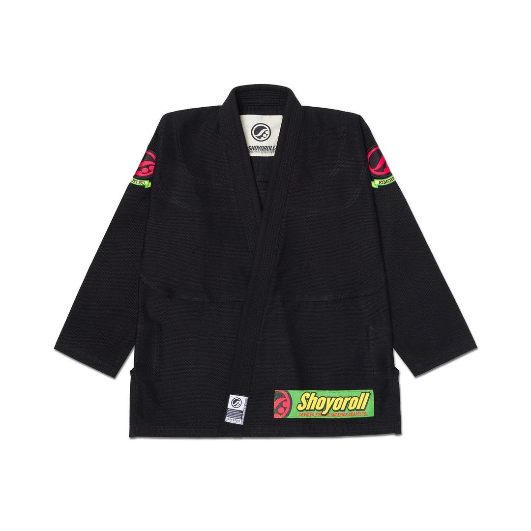 Black Rasta Jiujitsu Gi: SHOYOROLL Style BJJ Kimono - 450 GSM Pearl ...