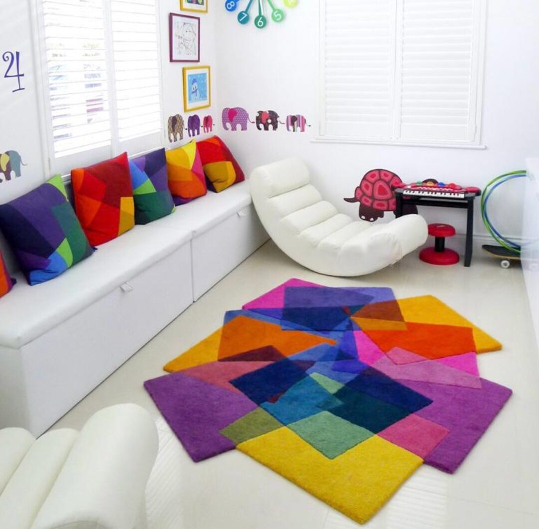 Rectangle Shape Colour Full of the Carpets for the Combination Hand ...