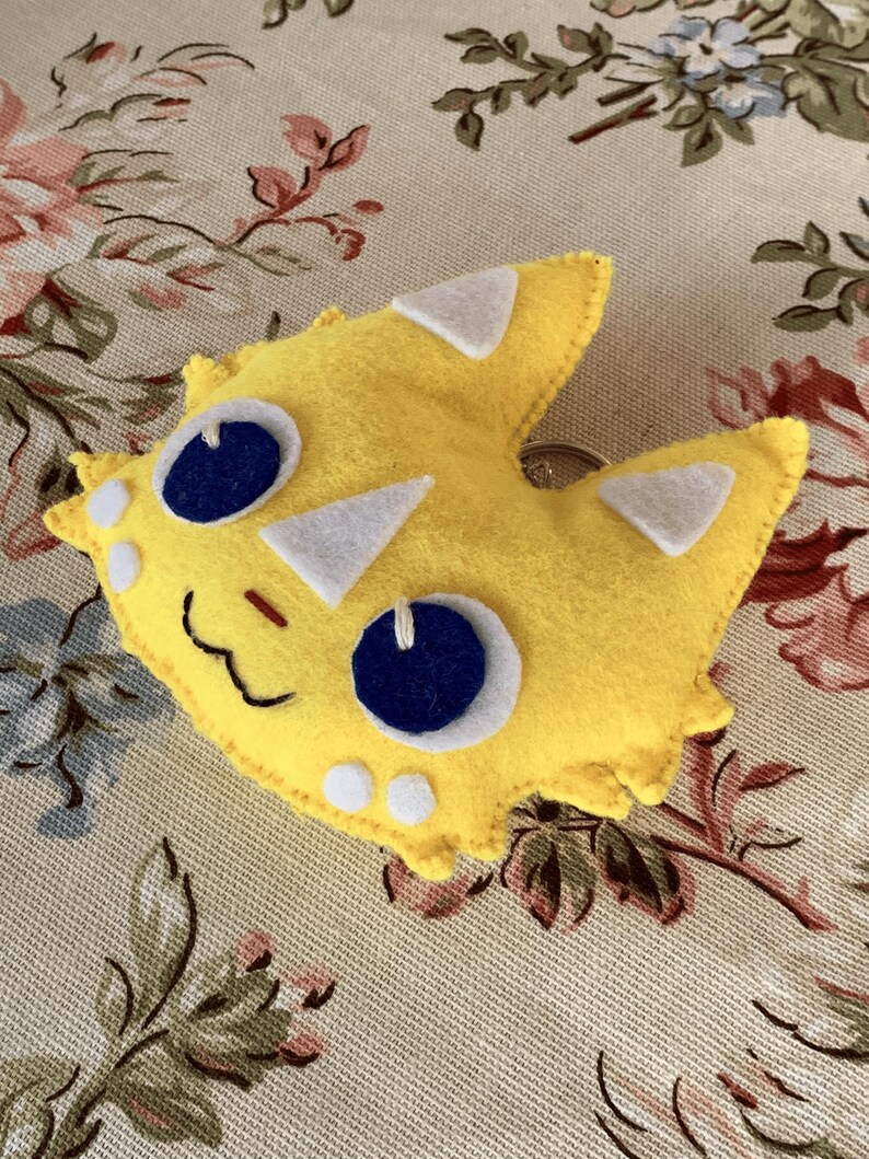 Custom Felt Fursona Keychain | Personalized Furry Character Plush Charm ...