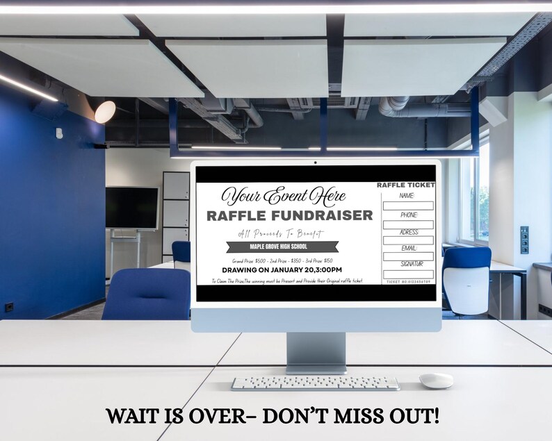 Editable Raffle Ticket – Printable Customizable Ticket, Christmas and ...