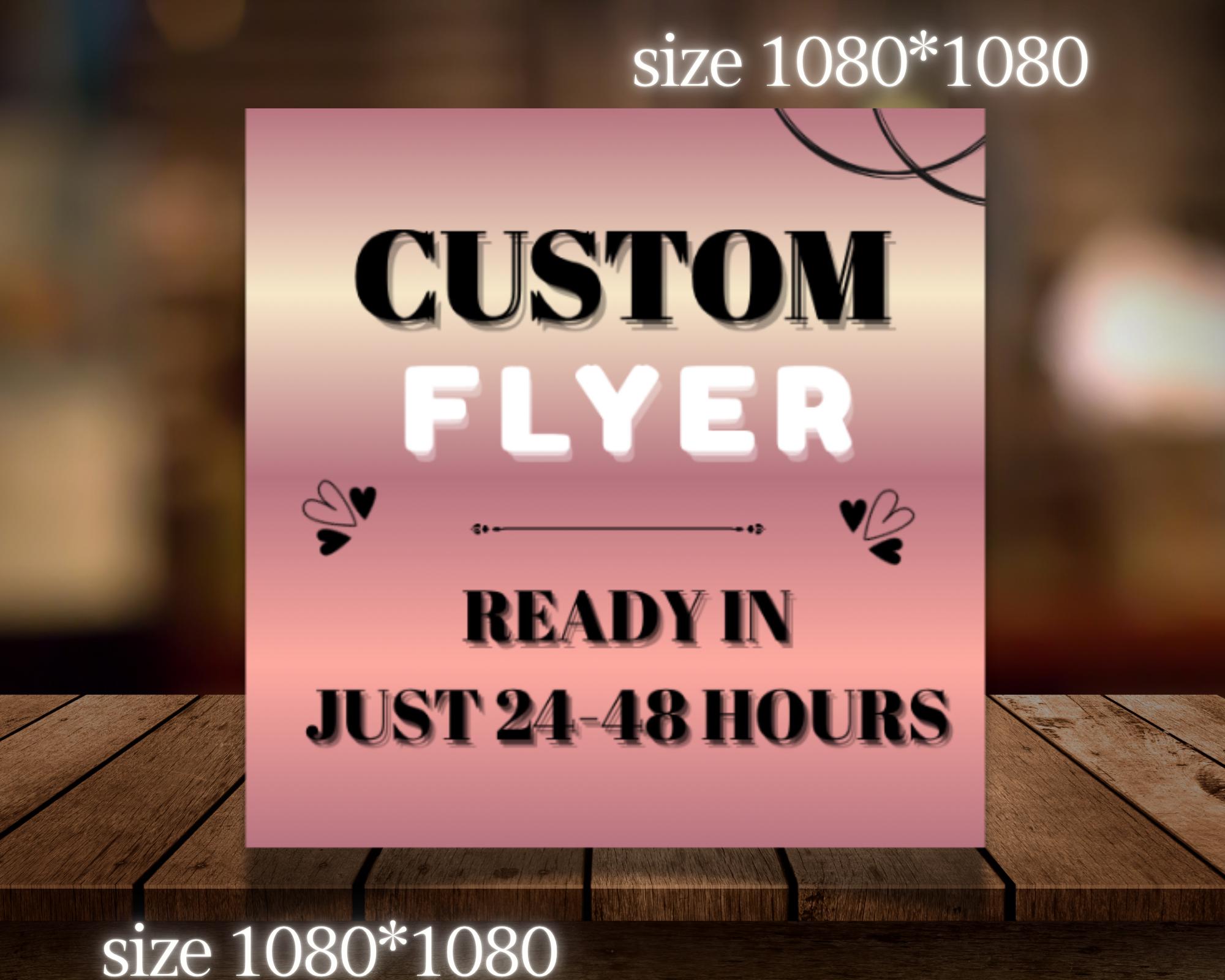 Editable Custom Flyer Template: Canva-friendly Design (1080x1080 ...