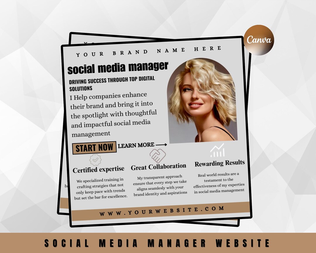 Editable Social Media Manager Flyer Template: Marketing Services ...