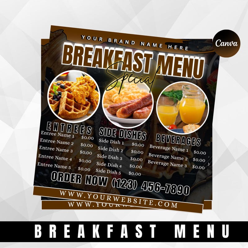 Breakfast Restaurants Menu - Etsy