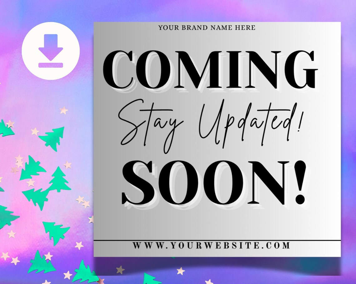 Coming Soon Flyer Template: Editable Launch Announcement, Canva Design ...